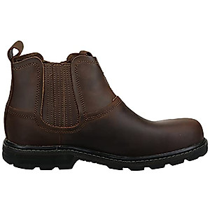 Skechers Men's Blaine Orsen Ankle Boot,Dark Brown,9.5 M US
