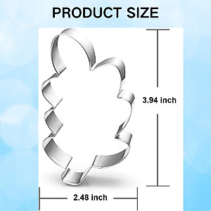 LUBTOSMN Leaf Cookie Cutter-4 inch-Biscui Cookie Cutters Molds for Green Baby Shower Wedding Engagement Birthday Party
