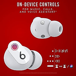 Beats Studio Buds - True Wireless Noise Cancelling Earbuds - Compatible with Apple & Android, Built-in Microphone, IPX4 Rating, Sweat Resistant Earphones, Class 1 Bluetooth Headphones - White