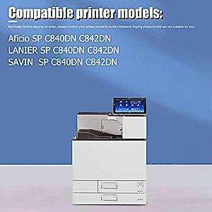 821255 SP C840 Black Toner Cartridge - DOPHEN 1 Pack Compatible 821255 Toner (43,000 Pages) Replacement for Ricoh Aficio SP C840DN Lanier SP C840DN Savin SP C840DN Printer