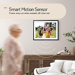 NexFoto 16.7 Inch Extra Large Digital Picture Frame Dual WiFi 32GB Digital Photo Frame HD IPS Touch Screen, Remote Control, Auto-Rotate, Share Photos Video via App & Email, Gift for Grandparents