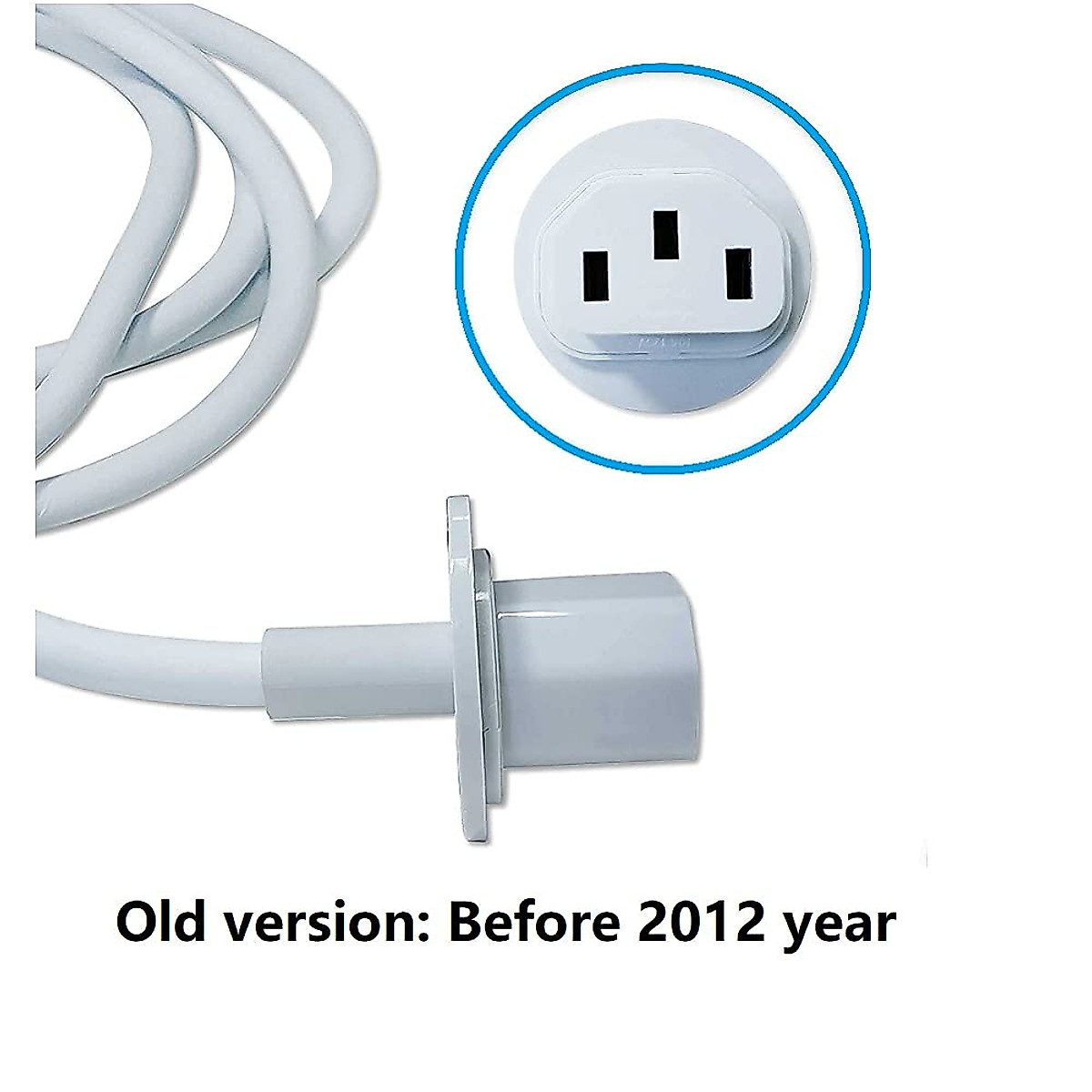 WESAPPINC Replacement US Plug Extension Cable for Apple iMac G5 20" 21.5' 24" 27" Power Supply Cord