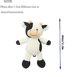 CHELEI2019 11.8" Cow Stuffed Animals Soft Cuddly Cow Plush Stuffed Animal Toy for Kids