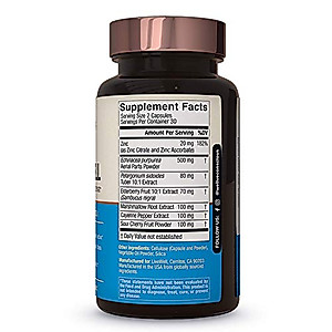 Live Conscious BreatheWell Botanical Respiratory Immune Supplement | with Echinacea, Elderberry, Zinc | Immune System Support Vitamins 60 Capsules
