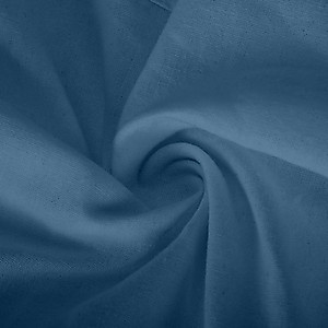 Lastesso Prime Sale Linen Pants Women Loose Size Elastic Waistband Pockets Trousers High Waist Straight Palazzo Pants Summer Beach Pants 70s Pants for Women Blue 2X