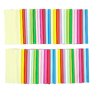 56 Pcs 9.84"x9.84" Multicolor Cotton Fabric Bundle Squares for Quilting Sewing Patchwork Scraps DIY Crafting.