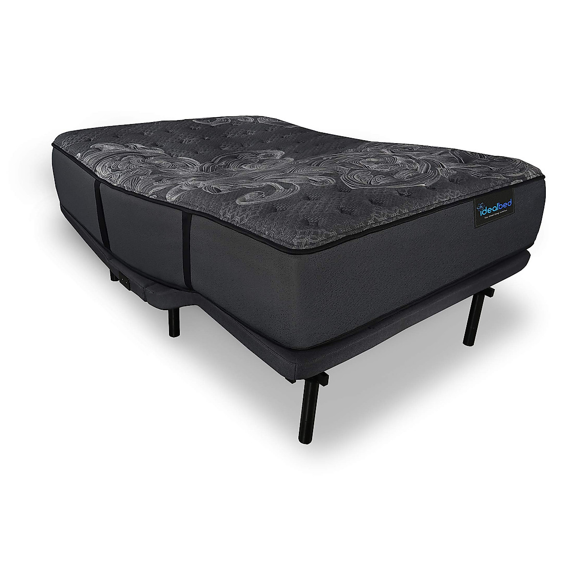 iDealBed iQ5 Luxury Hybrid Mattress and Adjustable Bed Sleep System, Pressure Relief Sleep, Zero Gravity, Anti-Snore, Custom Comfort Positions (Queen, Luxury Plush (Medium Soft) + 4i Custom)