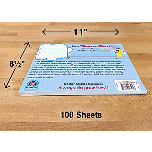 Teacher Created Resources 76501 Smart Start K-1 Writing Paper: 100 sheets, White