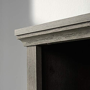 Sauder Bookcase with Doors, L: 35.28" x W: 13.23" x H: 69.76", Mystic Oak finish