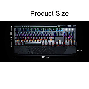 ARCH USB Gaming Keyboard Wired Ergonomic Mechanical Keyboard with Media Key for Windows Desktop, Computer (Color : Pink)