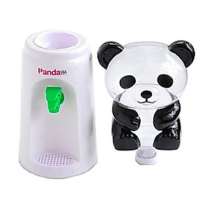 Panda Water Dispenser, 2.5 Liters Mini Bottled Cooler Drinking Stand for Office Desk, Room Table, Kitchen Counter - White