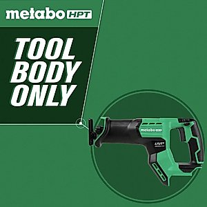Metabo HPT Cordless 18V MultiVolt™ Compact Reciprocating Saw | Tool Only - No Battery | 4 Speed Modes | User Vibration Protection | Lifetime Tool Warranty | CR18DMAQ4