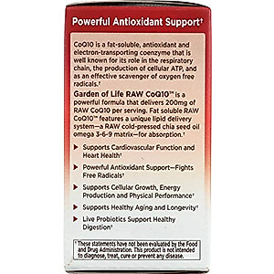 Garden of Life Raw Coq10, 60 CT