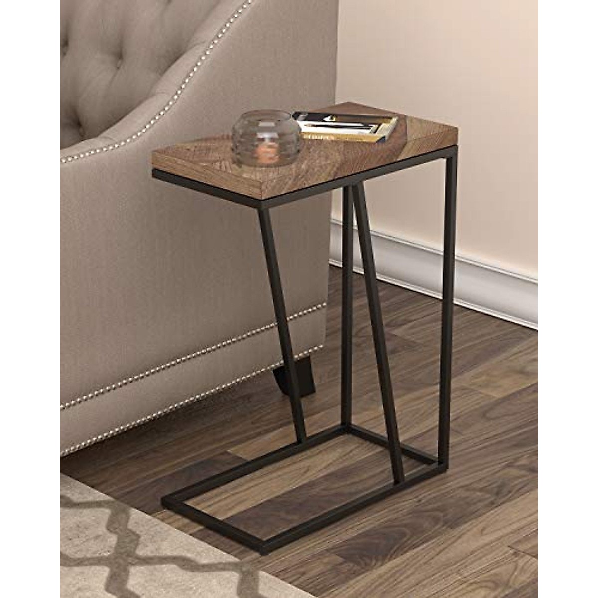Coaster Home Furnishings Chevron Rectangular Tobacco Accent Table (931147)