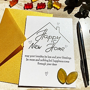 Happy New Home - Funny New House Congratulations and Housewarming Card with Irish Blessing, Welcome New Homeowner, Home Sweet Home