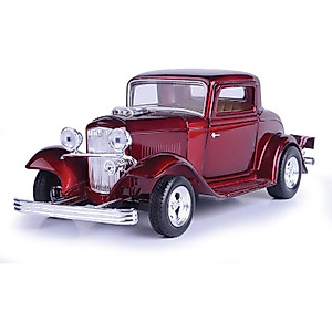 MotorMax American Classics 1932 Ford Coupe 1/24 Scale Diecast Model Car Red