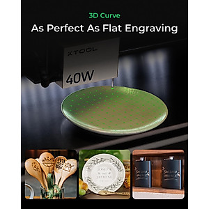 xTool S1 40W Laser Cutter and Laser Engraver for Tumblers, 23.93" x 15.16" Bed Size, 600mm/s Speed, Laser Engraving Machine, Laser Engraver for Wood and Metal, Acrylic, Big Project - Rotary Bundle