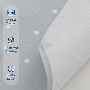 Baby Splat Mat for Under High Chair 2 Pack, 42 x 42 Inch Splash Mat for Arts & Crafts & Eating Mess, Waterproof and Washable Spill Mat, Baby Playtime Anti-Slip High Chair Mat for Floor or Table