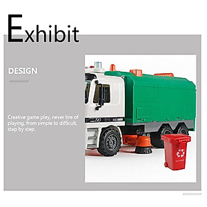 Happyyami 4Pcs Mini Recycling Trash Can Toys, Garbage Trucks Trash Cans, Mini Curbside Vehicle Garbage Bin, Garbage Classification Toys for Pencil Cup Desktop Organizer