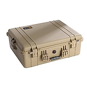 Pelican 1600 Camera Case With Foam (Desert Tan)