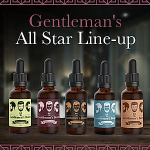 The Gentlemen's Beard Oil - Sandalwood - Conditioner Softener - All Natural - Softens, Strengthens and Promotes Beard & Mustache Growth - Leave In Conditioner