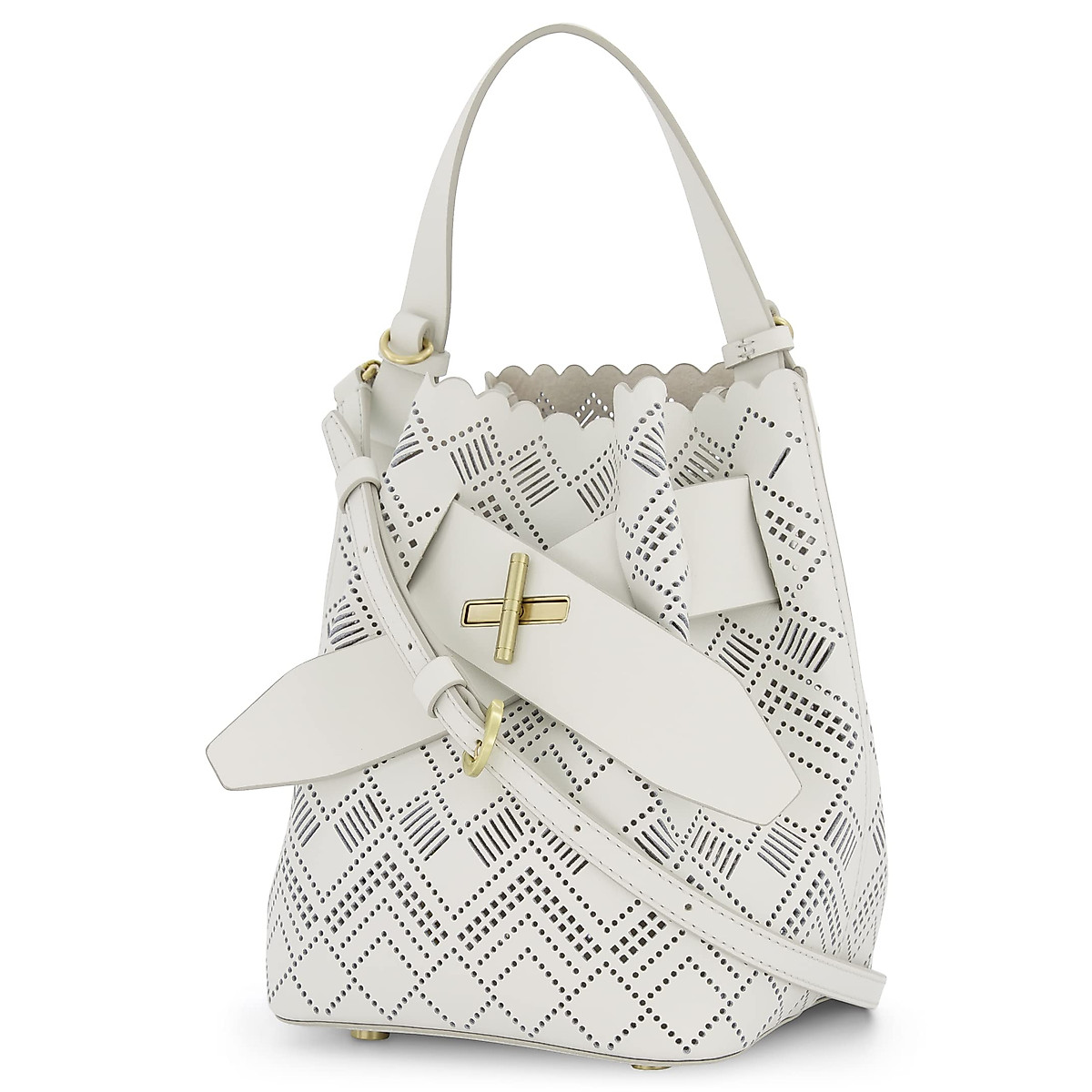 ZAC Zac Posen Brigette Belted Bucket, Dove