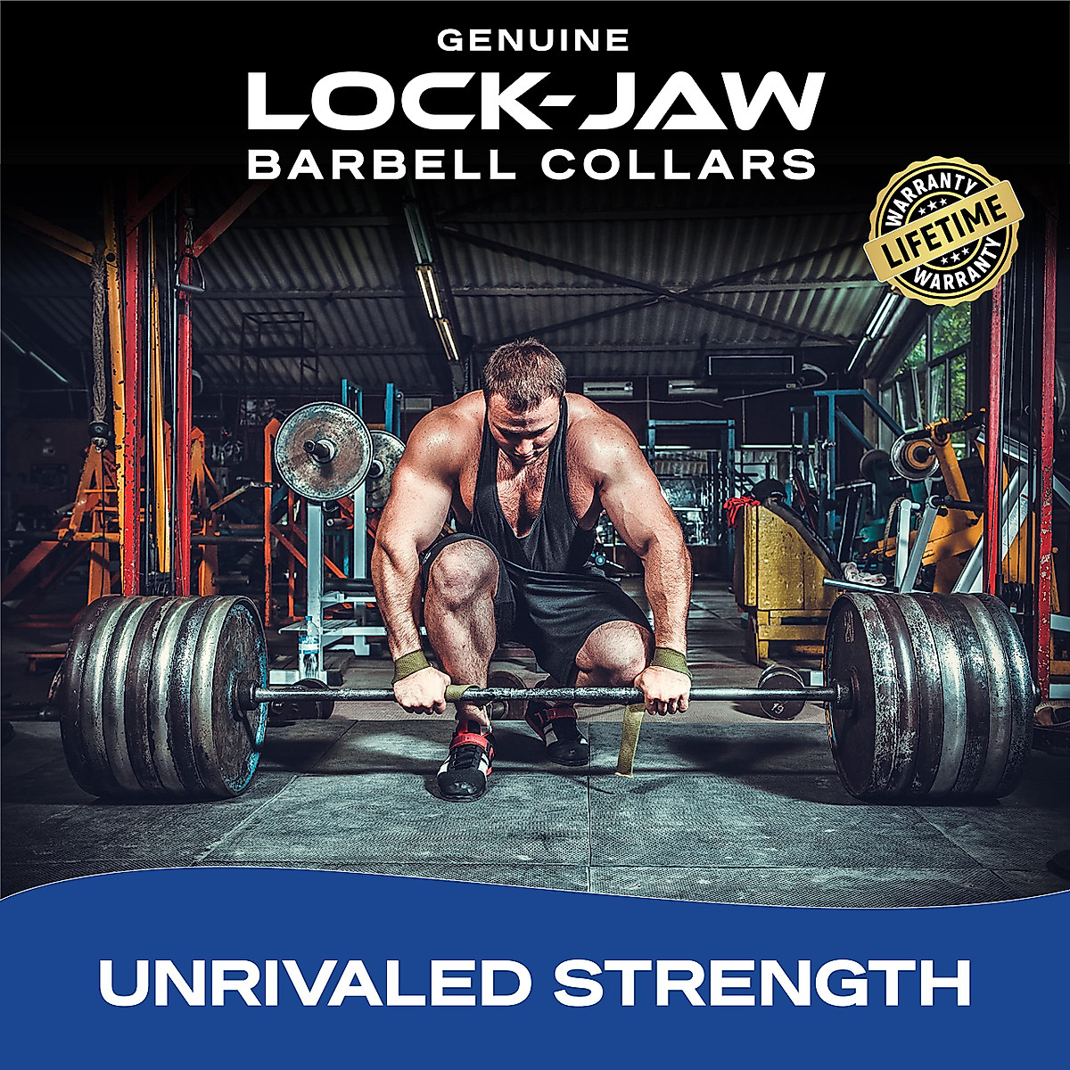 Lock-Jaw OLY 2 Olympic Barbell Collar (Black)