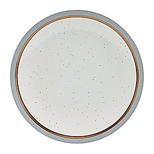 Pfaltzgraff Ezra Speckled 16 Piece Dinnerware Set, Service for 4, Grey Banded