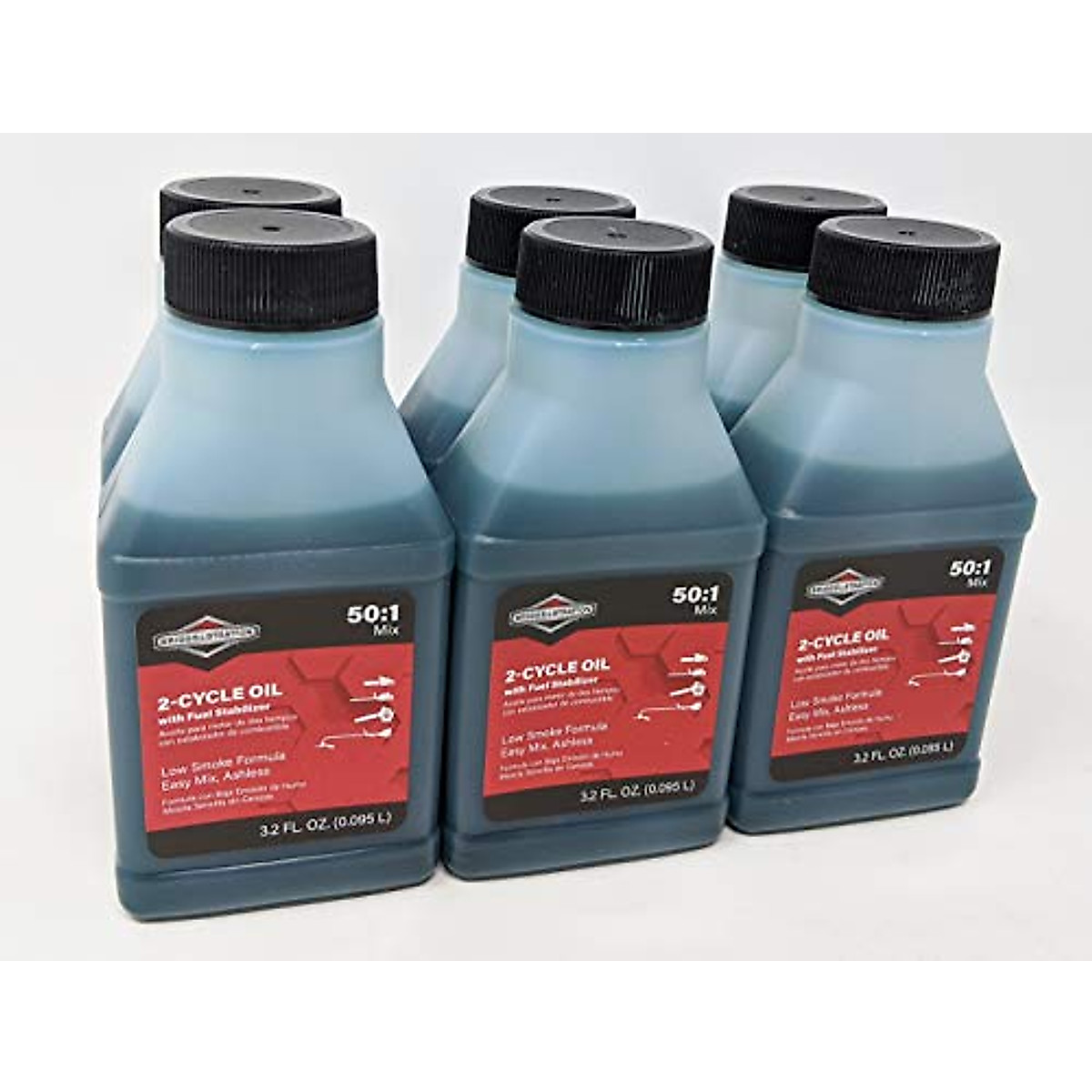 Briggs & Stratton 6-Pack 2-Cycle Oil - 3.2 Oz. 100107