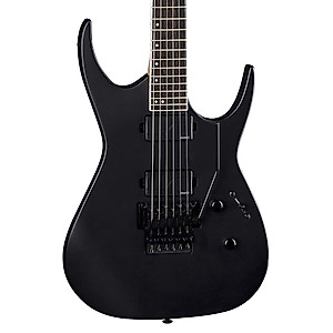 Dean Guitars 6 String Exile Select Floyd Fluence Electric Guitar, Black Satin, Right, F FL BKS