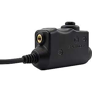 OPSMEN Tactical Earmor Kenwood, Baofeng Version PTT Military Standard 7.0 Plug for Radio Adapter