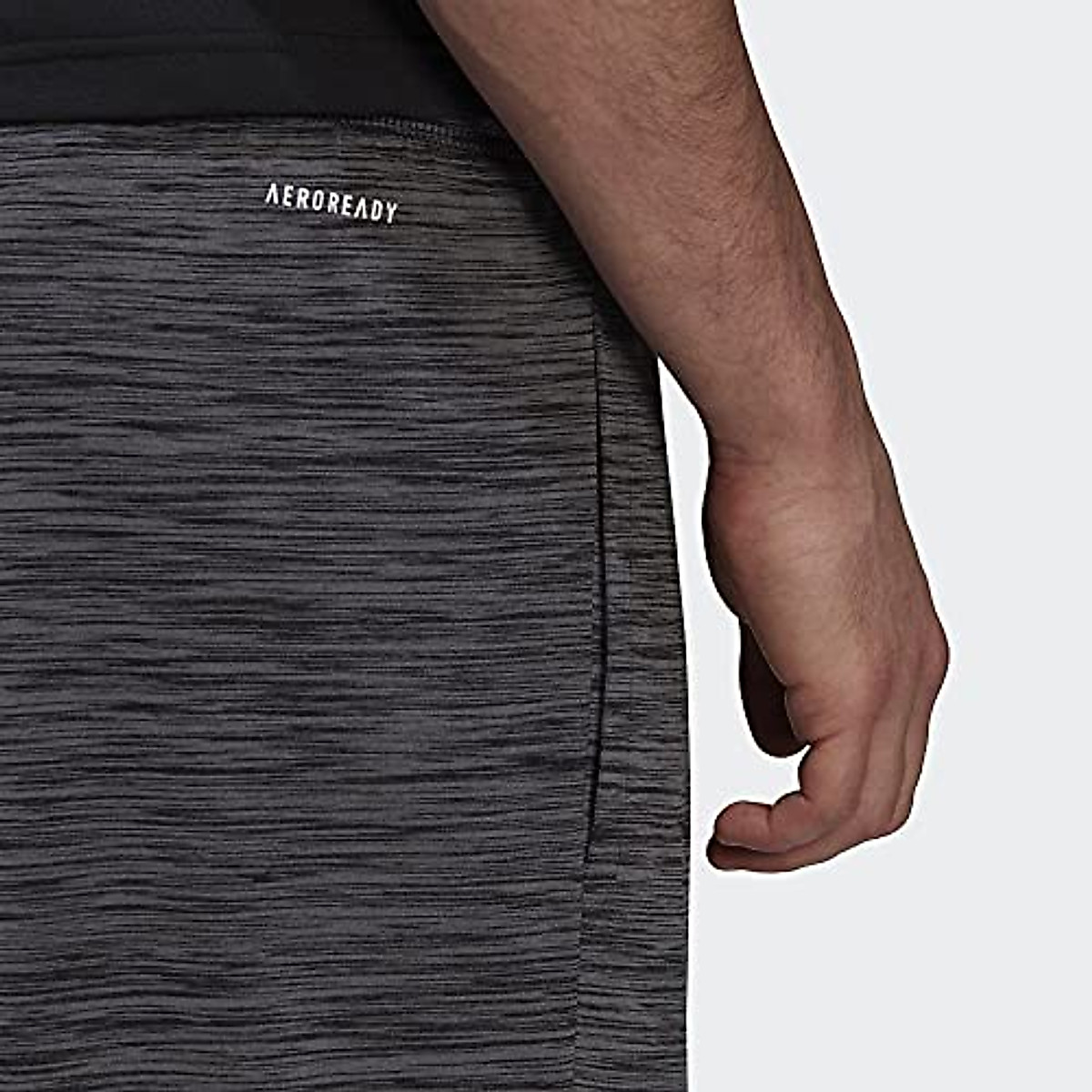 adidas Designed to Move Aeroready Primegreen Men's Shorts (Black Melange) (Small)