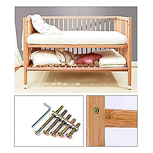 123PCS M6 Kit Crib Screws Baby Bed Screws Hardware Replacement Kit, Hex Socket Head Cap Screws Nuts for Furniture Beds Crib by SG TZH