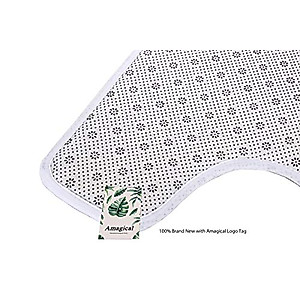 Amagical Paris Eiffel with Pari Towers Lettering Pink Flowers Couple Trip Print 3 Piece Bathroom Mat Set Shower Curtain Set Bath Mat Contour Mat Shower Curtain 12 Hooks