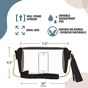 Clarity Handbags Clear Stadium Approved Purse - Lola - Transparent Crossbody Purses - PVC Vinyl Hand Bag For Women …