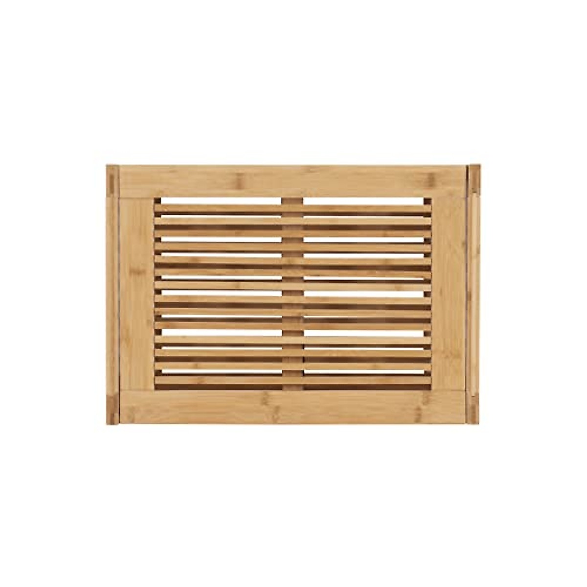 Linon Amzn0327 Finn Bamboo Bathroom Hamper, Brown