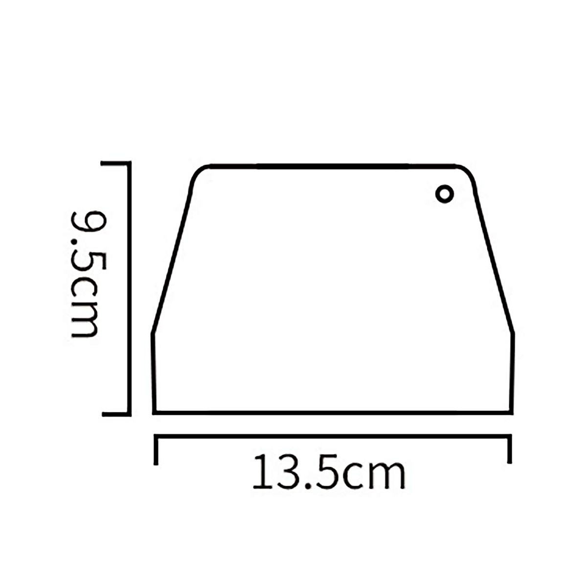 Pink trapezoidal plastic scraper Cake cream scraper (size: 5.1 inches long x 3.9 inches wide)