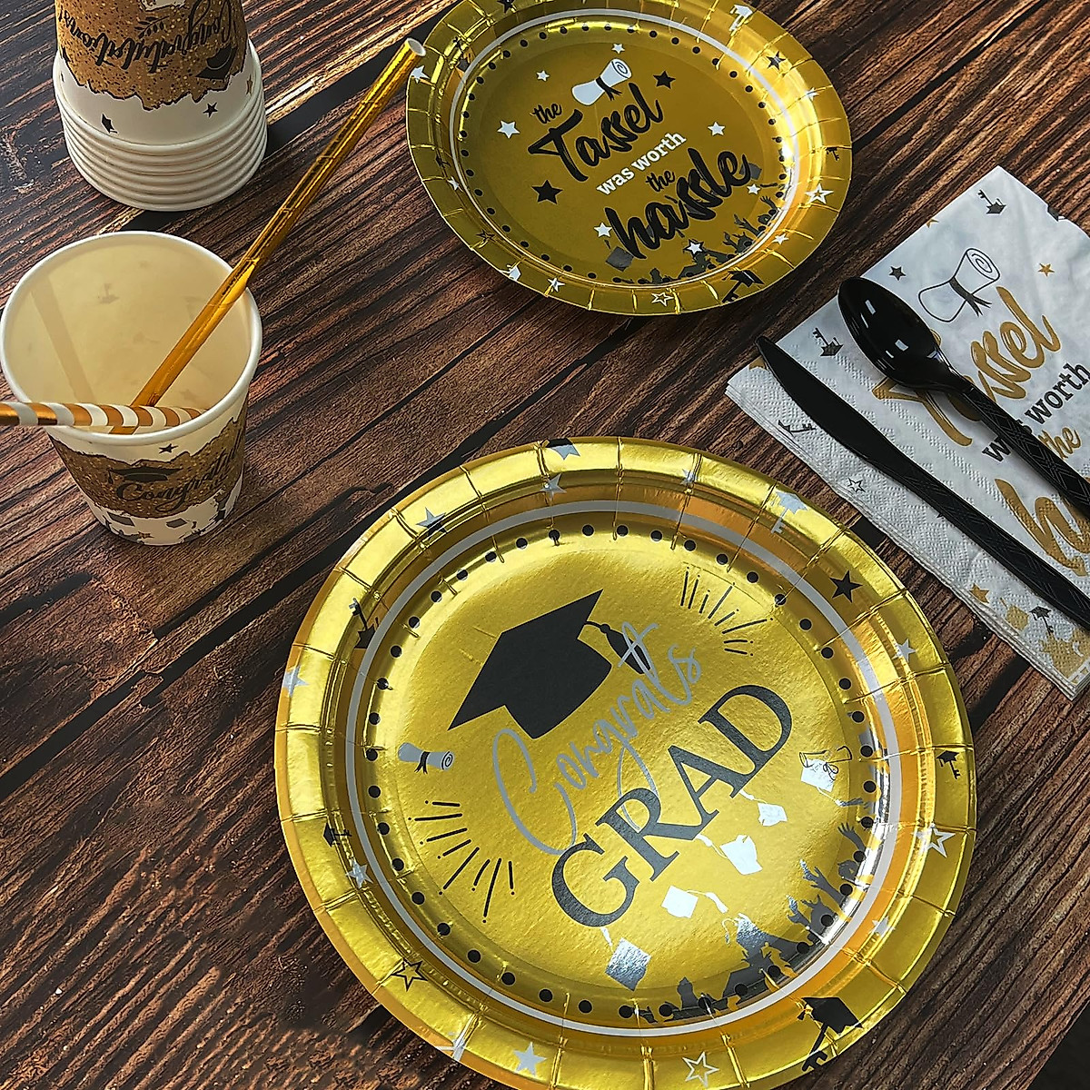 2025 Graduation Party Decorations - Graduation Decorations Class of 2025, Graduation Party Supplies. Graduation Plates and Napkins 2025 for 24 Guests