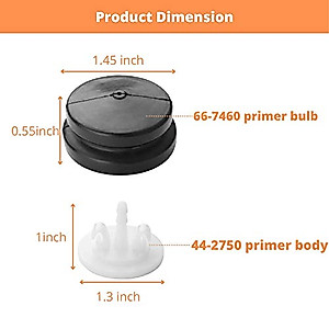 IDEASURE Primer Bulb Fit for Toro Snowblower - Primer Bulb Replaces Lawn-Boy 66-7460 and Toro 66-7460, Including Free 5 pcs Plastic Holder