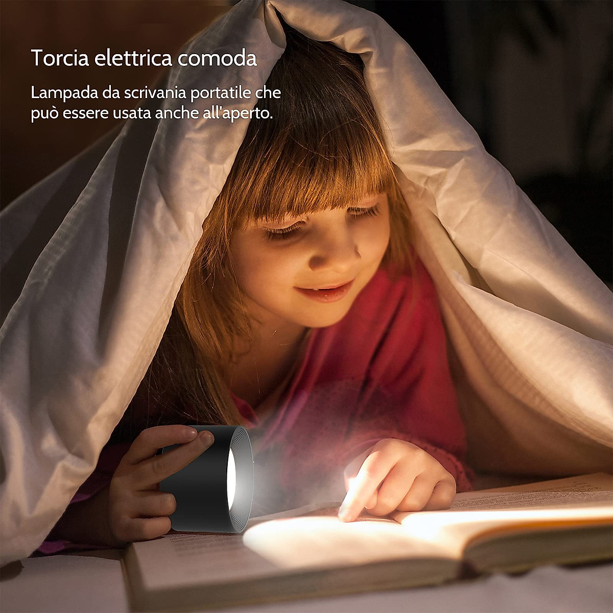 Koopala LED Table Lamps, Rechargeable LED Desk lamp with Magnetic, Cordless Desk Lights with USB Charging Port, 3 Brightness Levels Eye-Caring Reading Lamp Removable Wall Lamp for Home Office Study