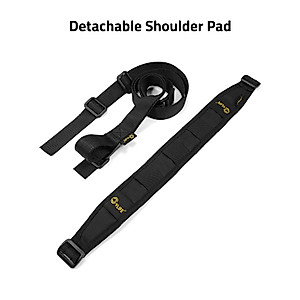 CVLIFE Two Point Sling Upgrade Wide Pad for Enhanced Comfort Removable Shoulder Strap Design Quick Length Adjustment Gun Sling Features 1.25" Wide Tube Webbing and Fast Loop Rifle Sling for Outdoor
