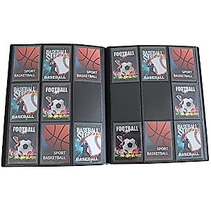 WINTRA Quality 9-Pocket Trading Card Album Folders , 360 Side Loading Pocket Card Binder for Trading Card (Black)