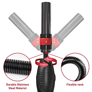 AKBLL Butane Torch, Kitchen Cooking Torch Lighters Professional Culinary Chef Torch 360°Flexible Neck Adjustable Flame for Creme Brulee Sous Vide Baking Soldering DIY(Butane Canister Not Included)