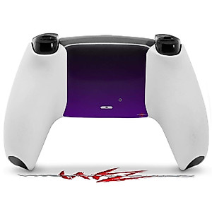 WraptorSkinz Skin Wrap compatible with Sony PS5 DualSense Controller Smooth Fades Purple Black (CONTROLLER NOT INCLUDED)
