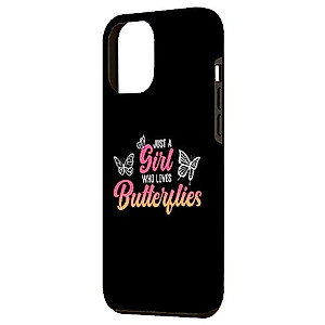 iPhone 15 Pro Max Girl Loves Butterflies | Insect | Butterfly Lover Case