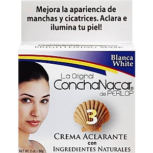 Concha Nacar Perlop Cosmetics De Perlop Whitening and Brightening Mask #3, Ivory, 2 Oz