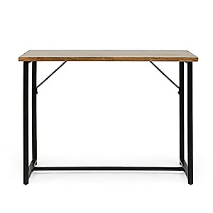 Christopher Knight Home Vinton Desk, Black + Honey Brown