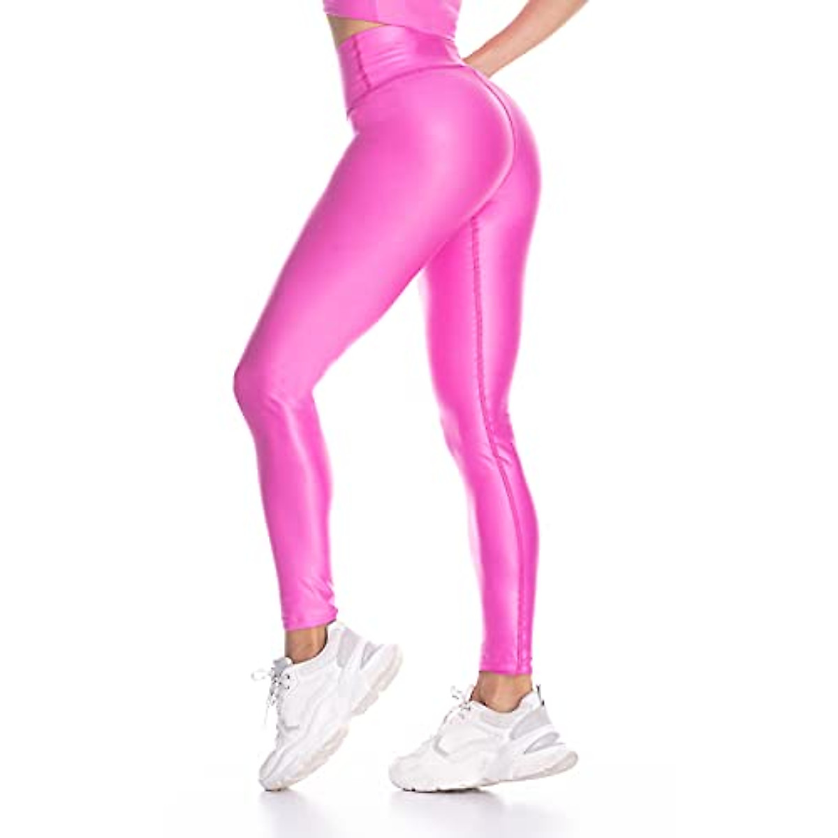 A4U Active Wear Compression Leggings Pants for Women A4U (Hot Pink)