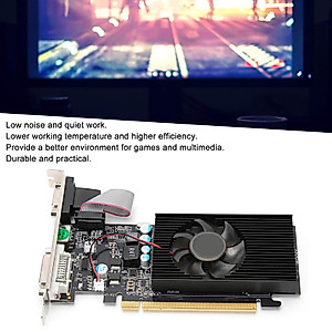 T angxi PCI E 2.0 Desktop Graphics Card, 64bit 1GB Video Memory DDR2 532(MHz) 16 Stream Processor Units Video Game Graphics Card Chip for Nvidia GT210