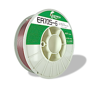 NICETECH, MIG Solid Welding Wire, Carbon Steel, ER70S-6 .035-Diameter, 10 Pounds Spool, Package of 1